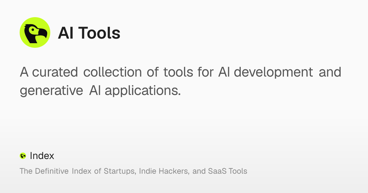 AI Tools – Index