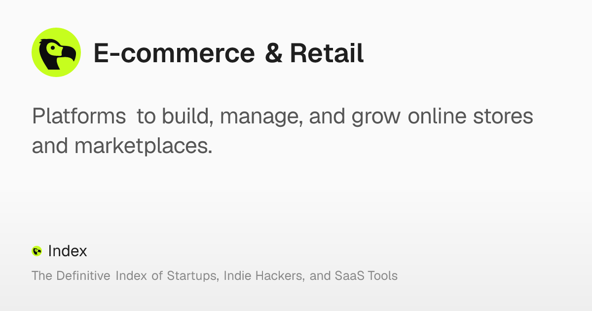 E-commerce & Retail – Index