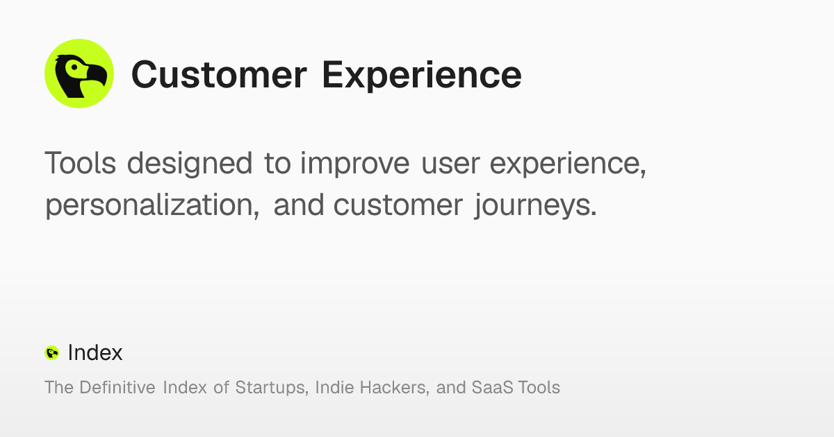 Customer Experience – Index