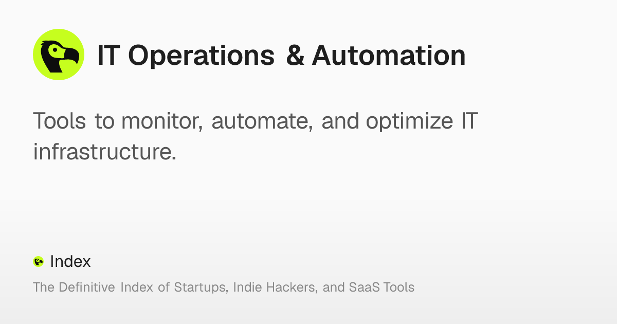 IT Operations & Automation – Index